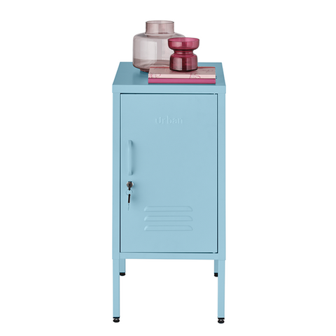 The Camden - Side Table, Storage Locker Sky Blue | Urban Lockers
