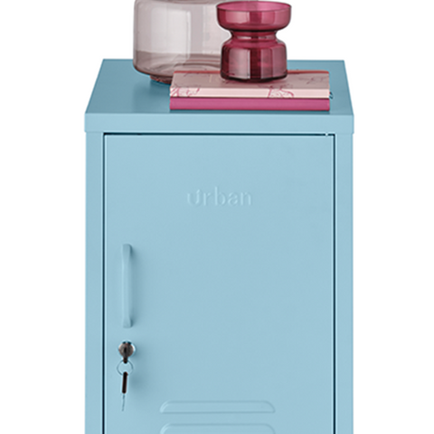The Camden - Side Table, Storage Locker Sky Blue | Urban Lockers