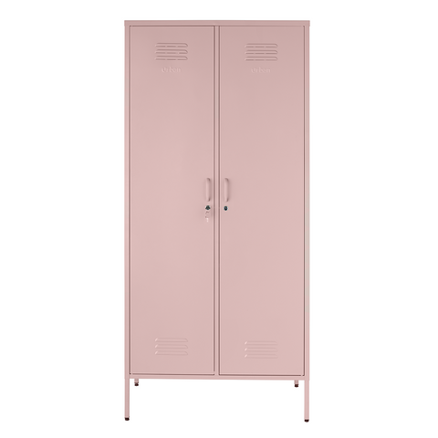 The Chelsea - Tall Double Door Storage Locker In Light Pink | Urban Lockers