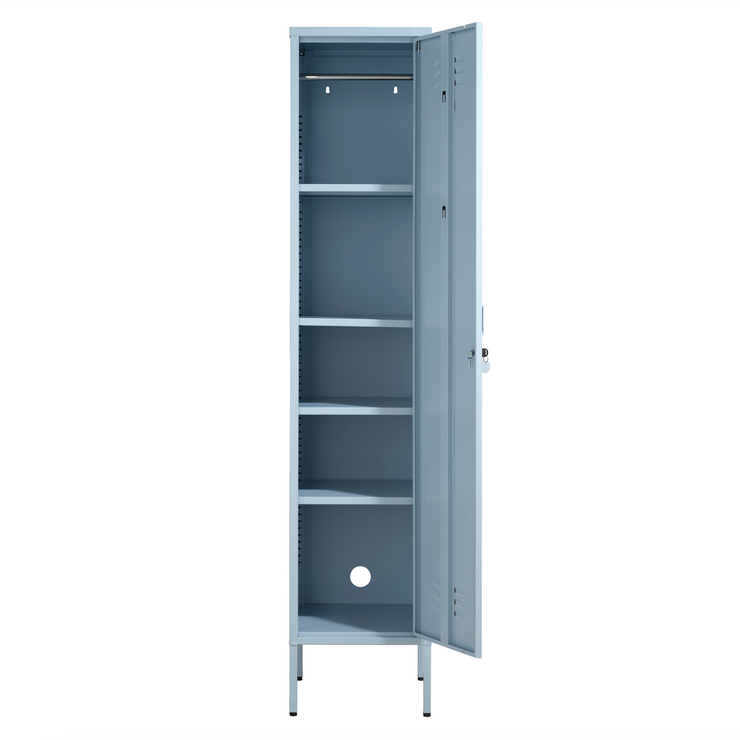 The Bexley - Tall Single Door Storage Locker In Sky Blue – Urban Lockers