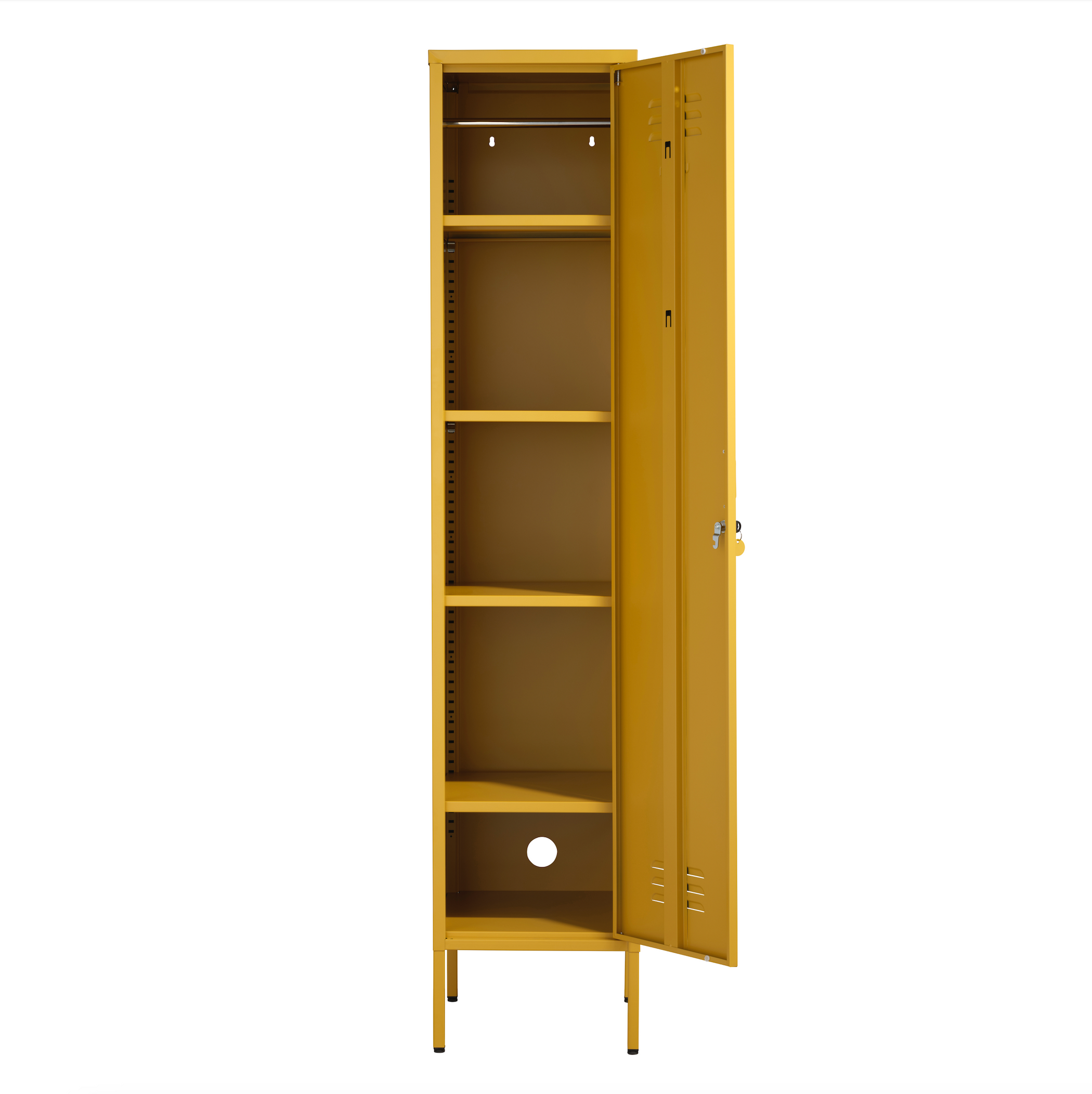 The Bexley - Tall Single Door Storage Locker In Mustard – Urban Lockers
