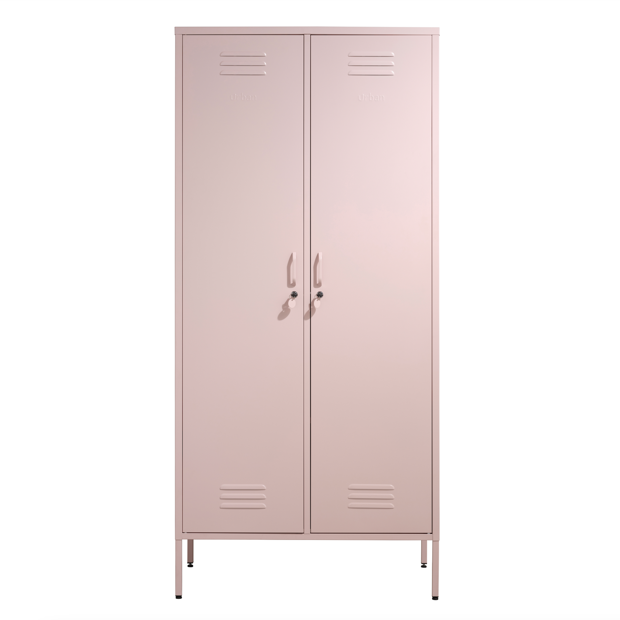 The Chelsea - Tall Double Door Storage Locker In Light Pink – Urban Lockers