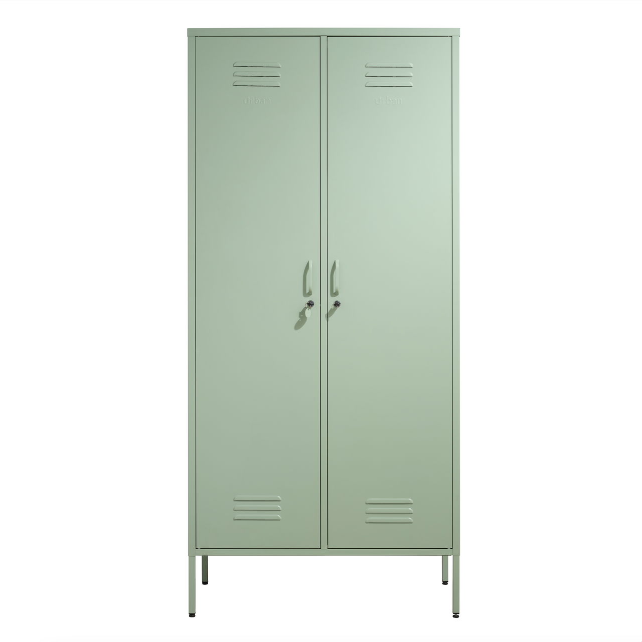 The Chelsea - Tall Double Door Storage Locker In Sage – Urban Lockers