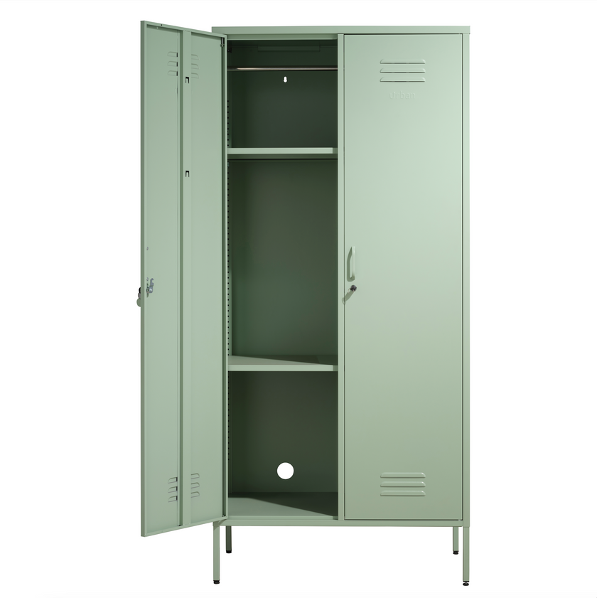 The Chelsea - Tall Double Door Storage Locker In Sage – Urban Lockers
