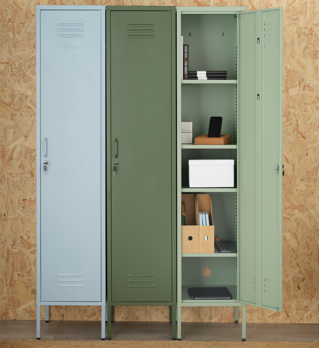 The Bexley - Tall Single Door Storage Locker In Sky Blue – Urban Lockers