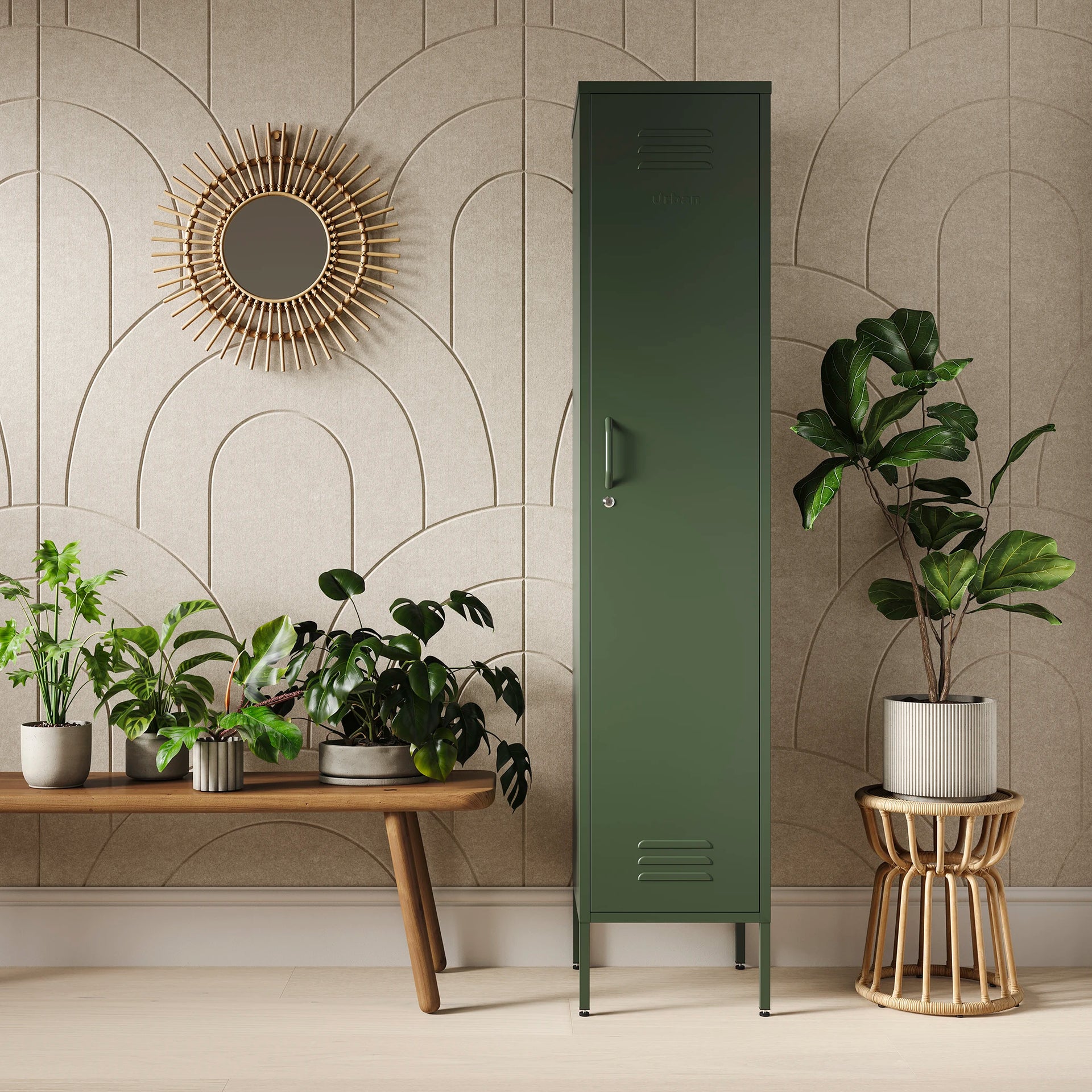 The Bexley | Tall One Door Locker | Forest | Urban Lockers