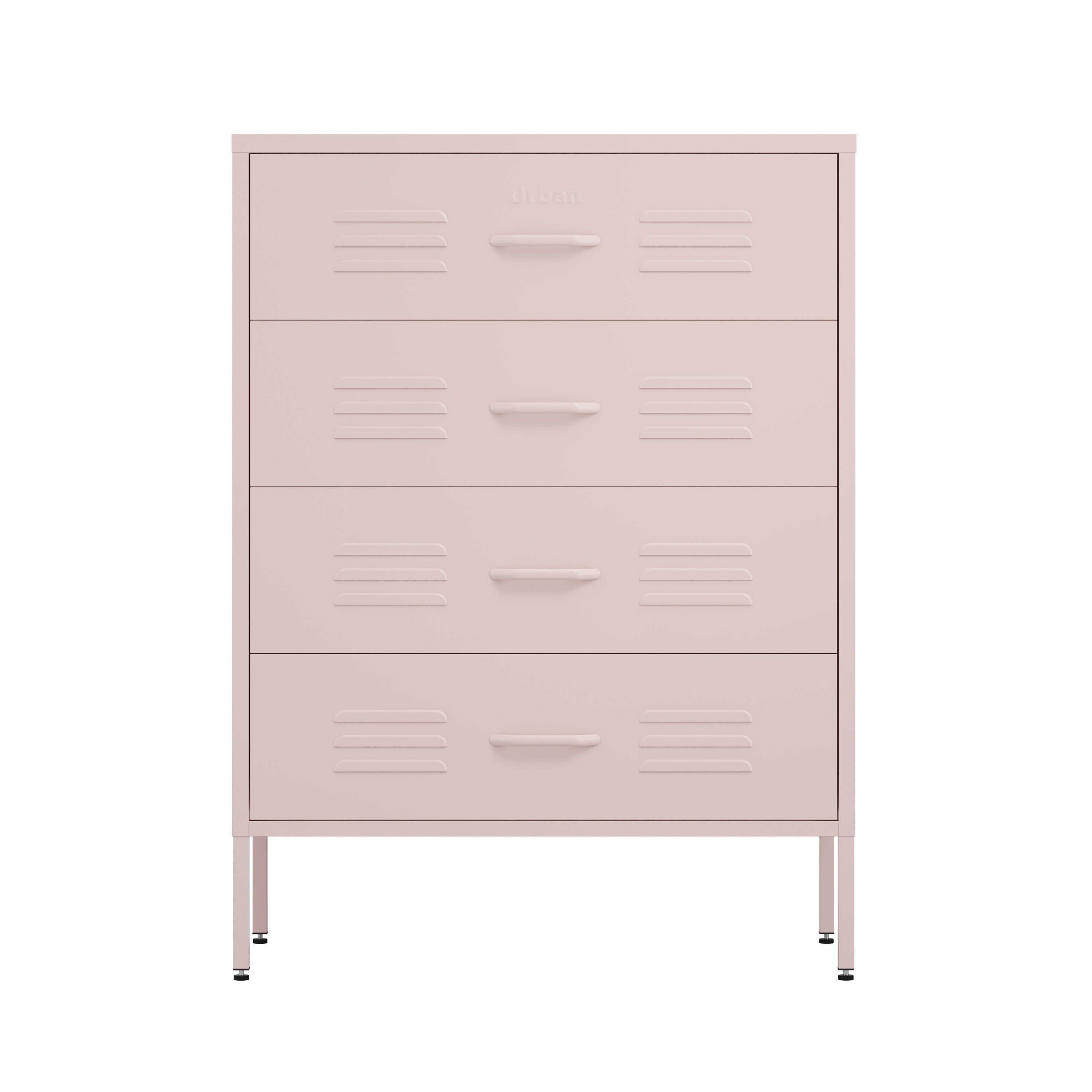 The Harrow | 4 Drawer Metal Locker | Pink | Urban Locker – Urban Lockers