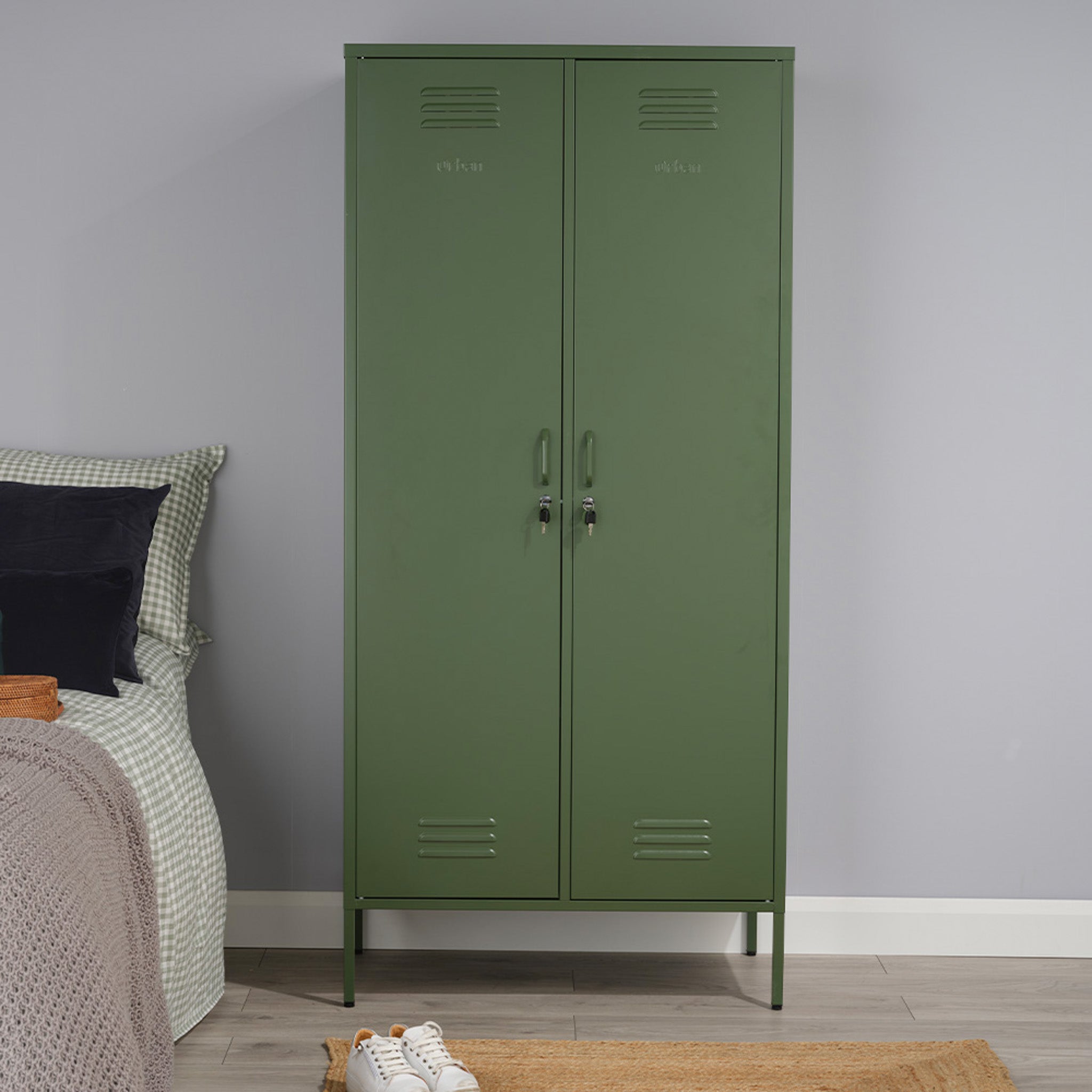 The Chelsea - Tall Double Door Storage Locker In Forest – Urban Lockers